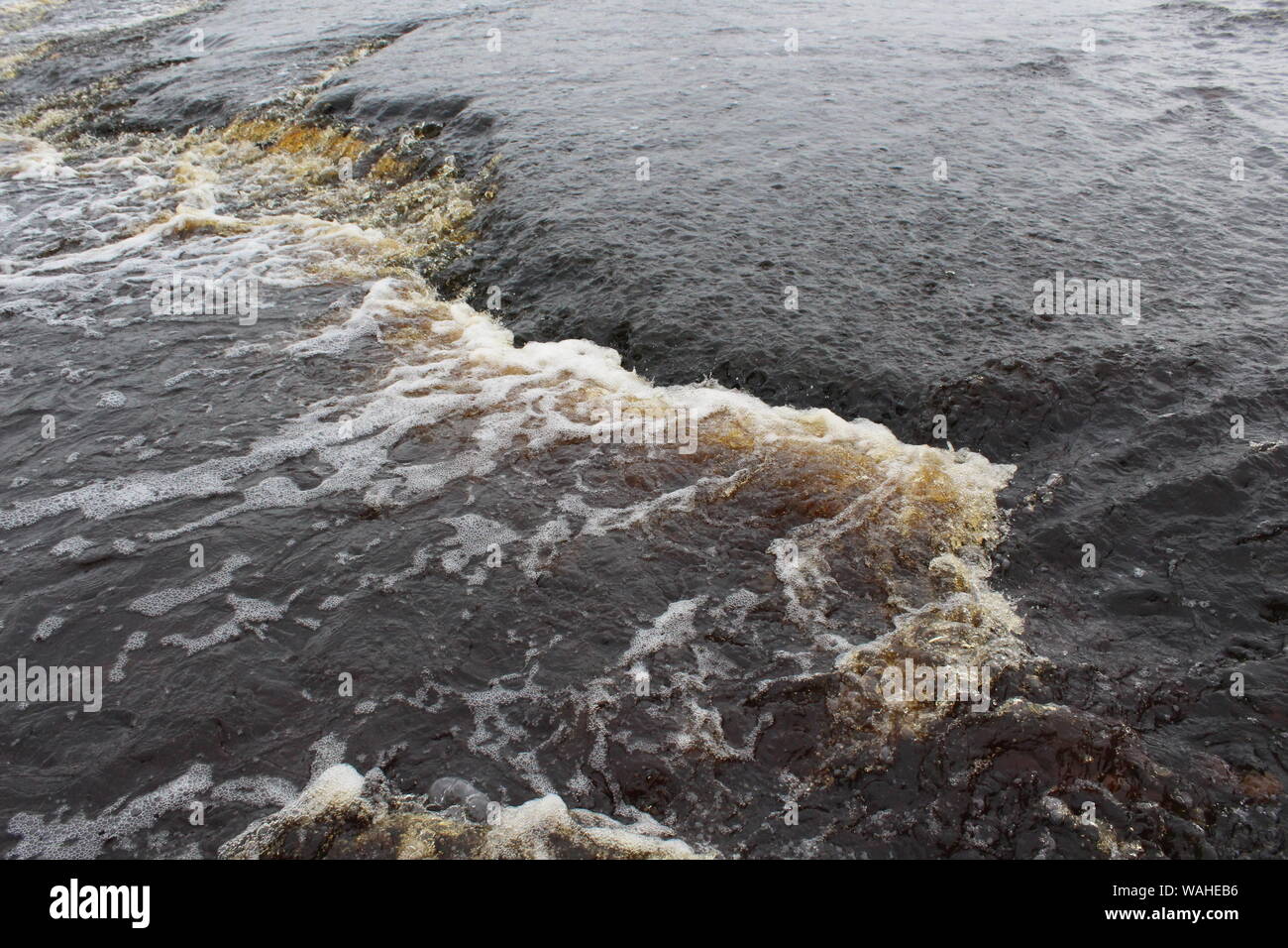 Beautiful river view in the park. Waterfall Stock Photo - Alamy
