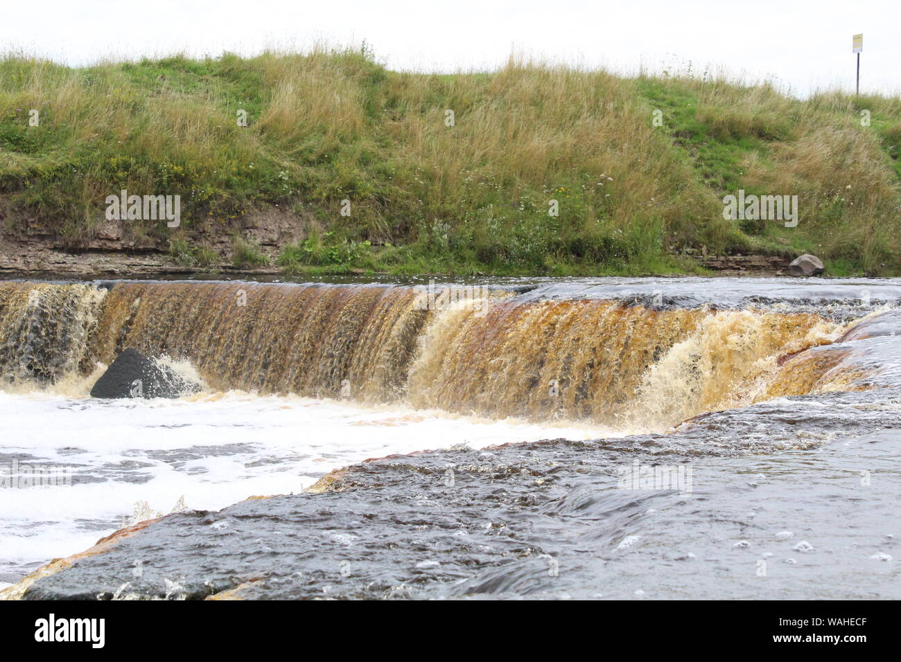 Beautiful river view in the park. Waterfall Stock Photo - Alamy