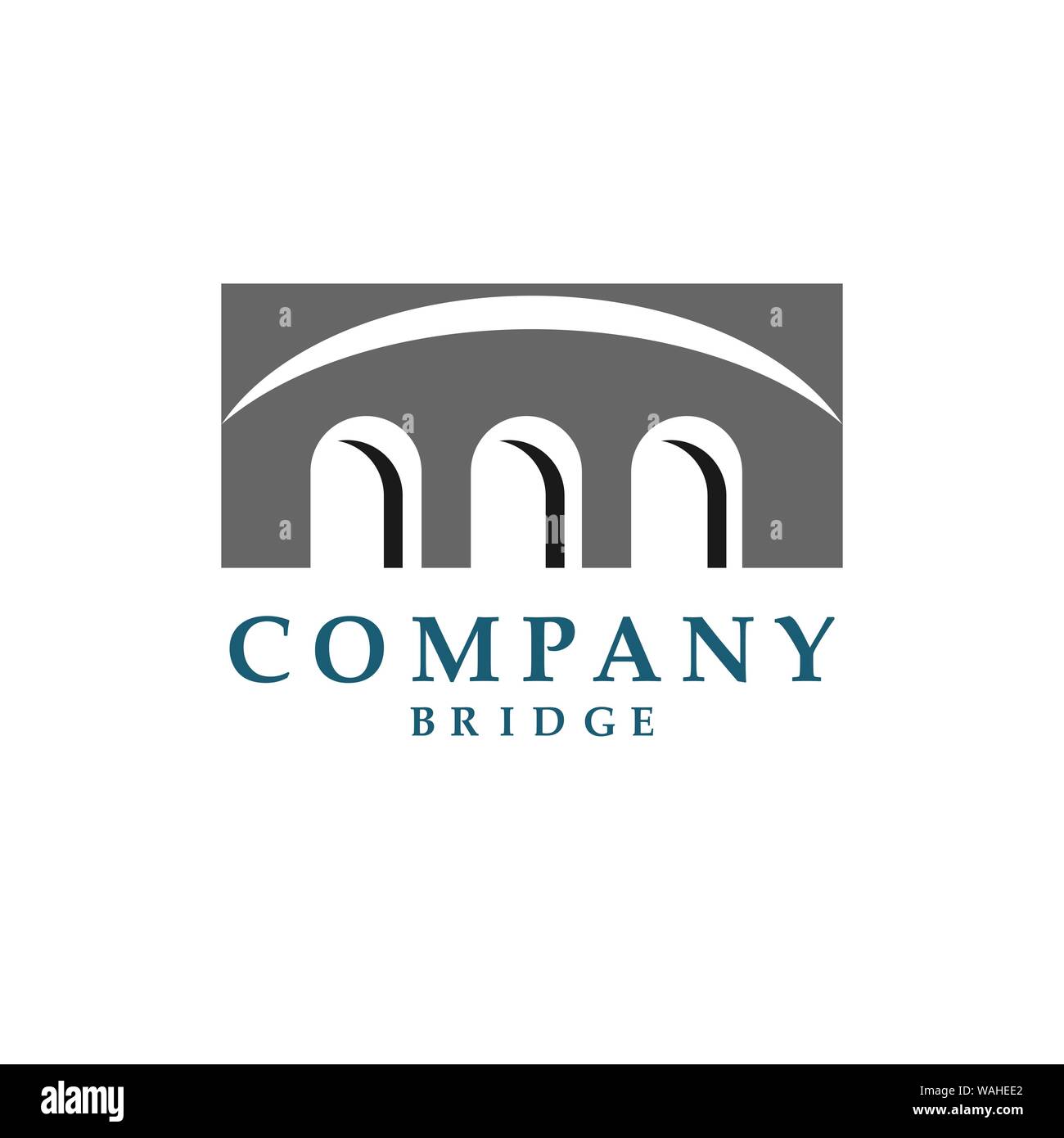 Bridge icon vector illustration Logo template design Stock Vector Image ...