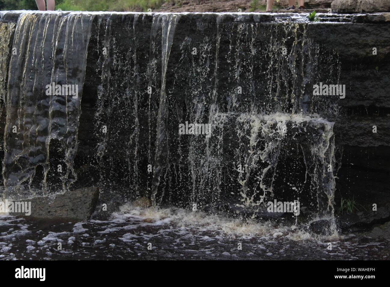 Beautiful river view in the park. Waterfall Stock Photo - Alamy