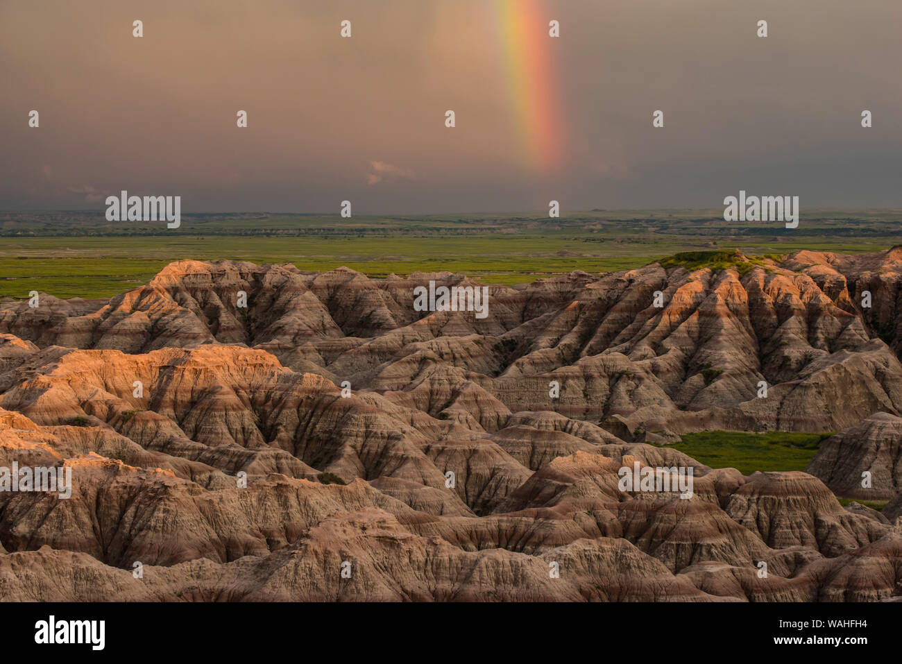 Badlands National Park, Bigfoot Pass Overlook, Rainbow, Dakota, United ...