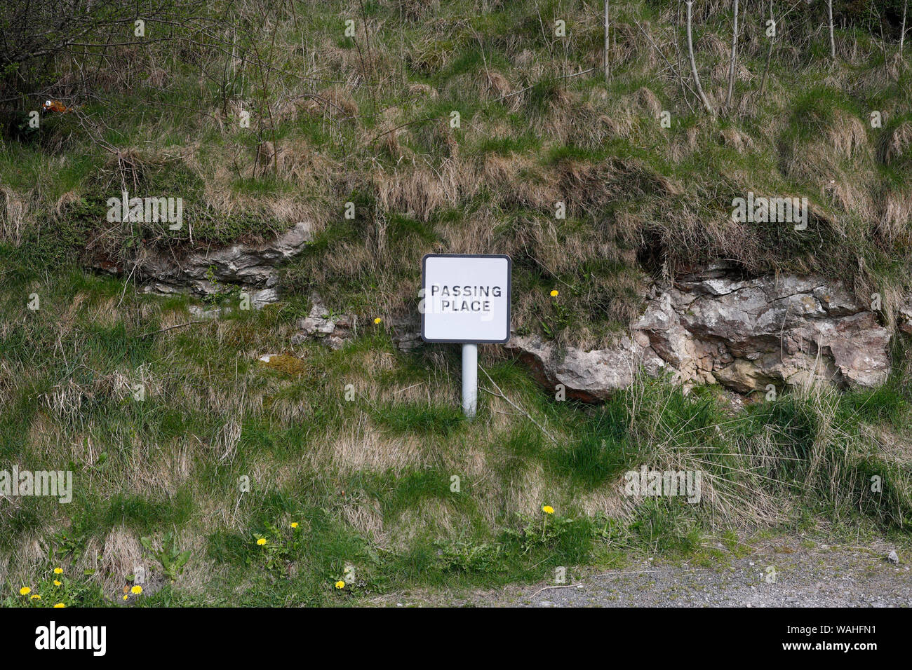 Passing place sign hi-res stock photography and images - Alamy