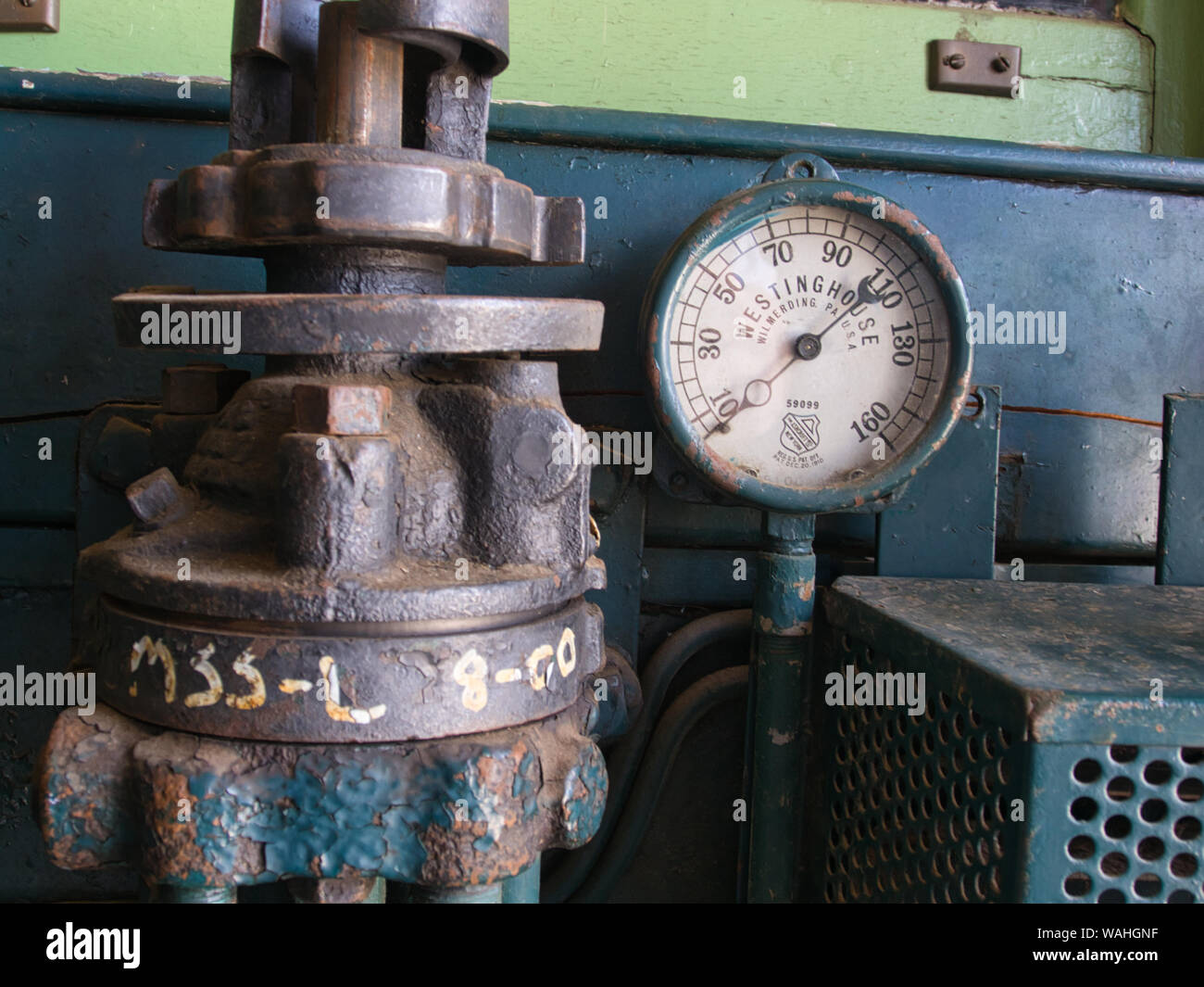 Controls on a Kuhlman electric street car Stock Photo - Alamy