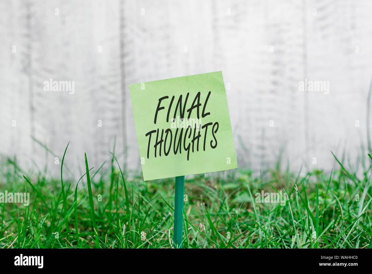 Word writing text Final Thoughts. Business photo showcasing the ...