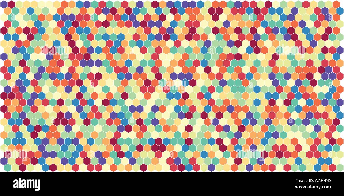 Hexagon grid background texture pattern colorful . Honeycomb vector ...