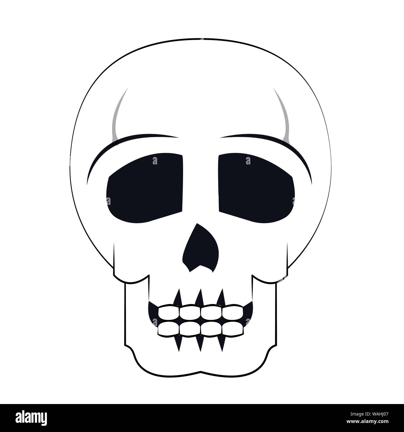 Death Skull Cartoon