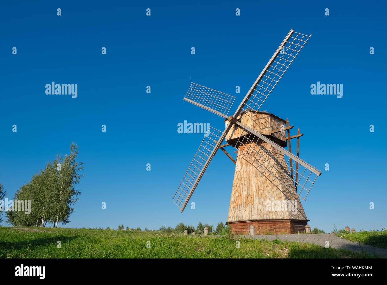 Rural landscape windmill hi-res stock photography and images - Alamy