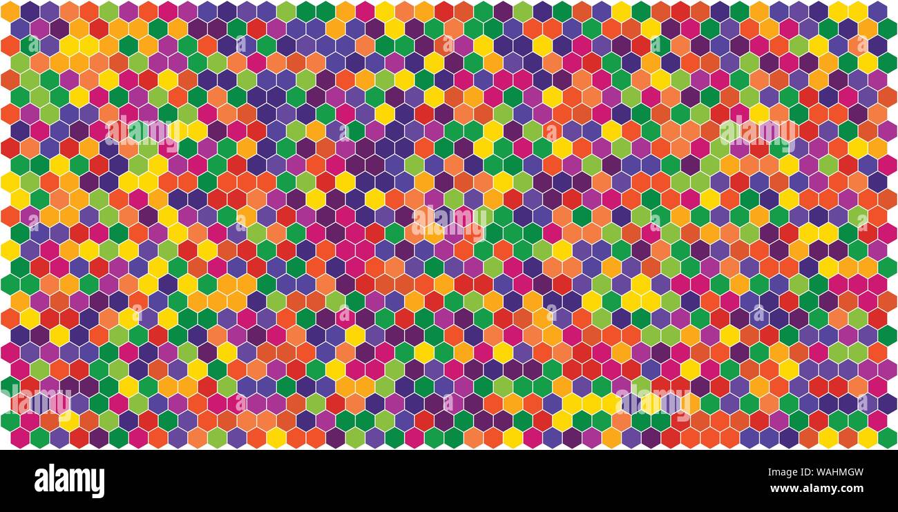 Hexagon grid background texture pattern colorful . Honeycomb vector ...