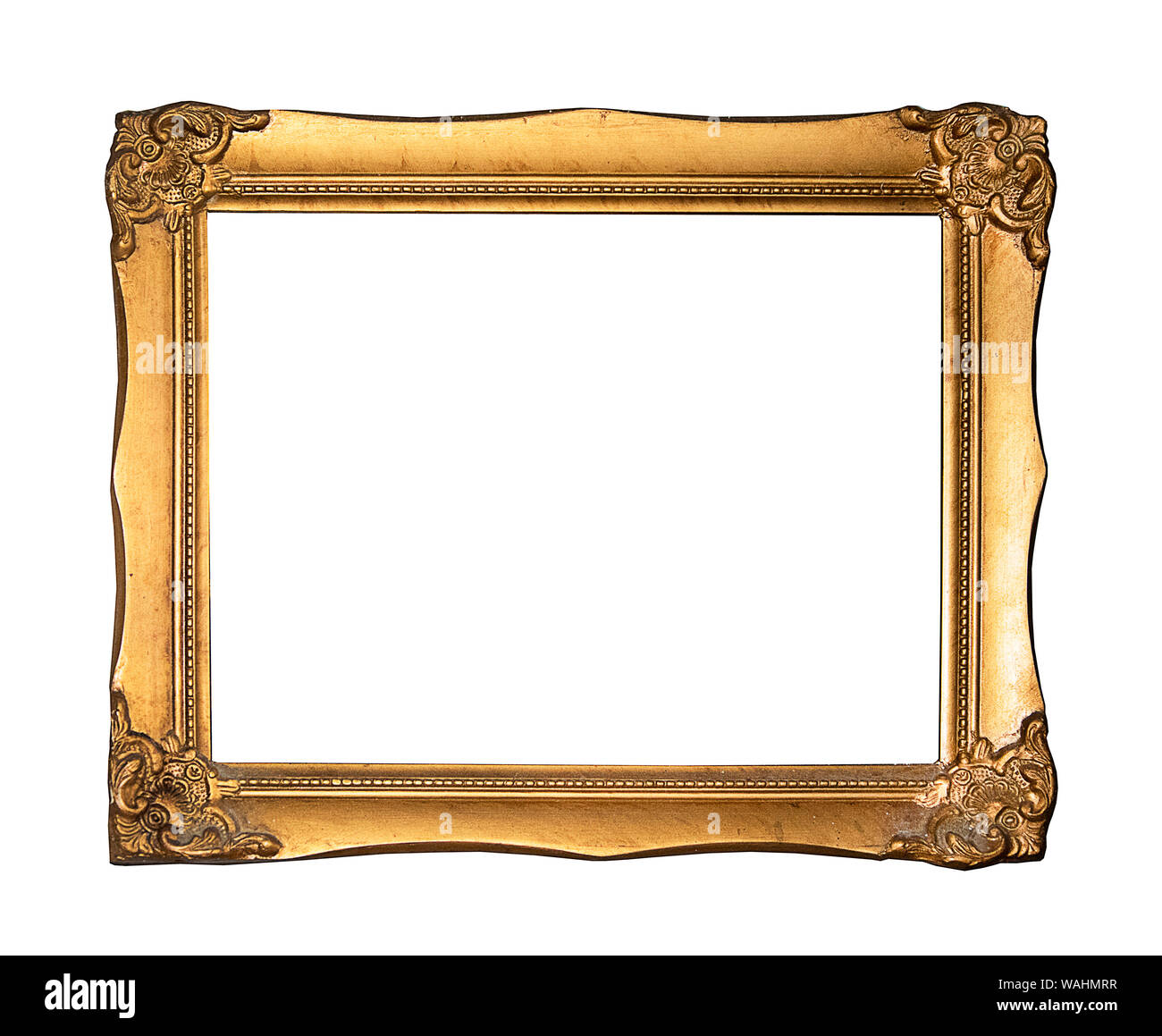 copper picture frame. Isolated on white background Stock Photo - Alamy