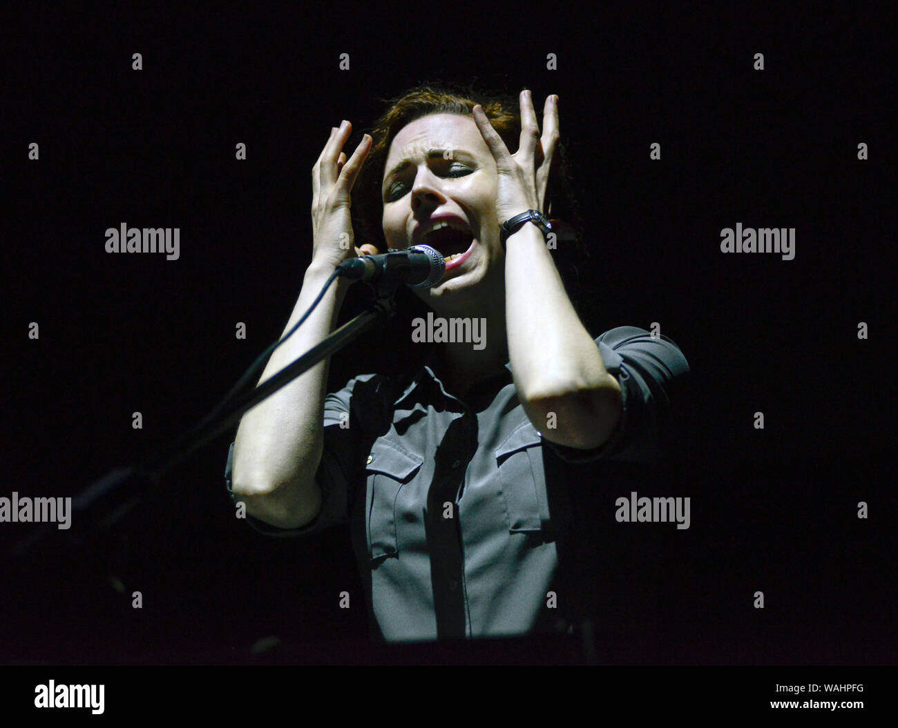 Mina Spiler, singer from Laibach Stock Photo - Alamy