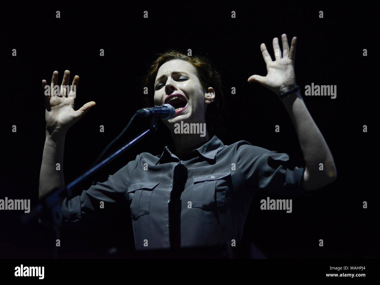 Mina Spiler, singer from Laibach Stock Photo - Alamy