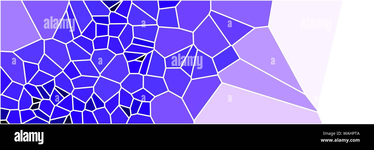 Stained glass colorful voronoi polygonal algorithm background, vector abstract. Irregular cells ...