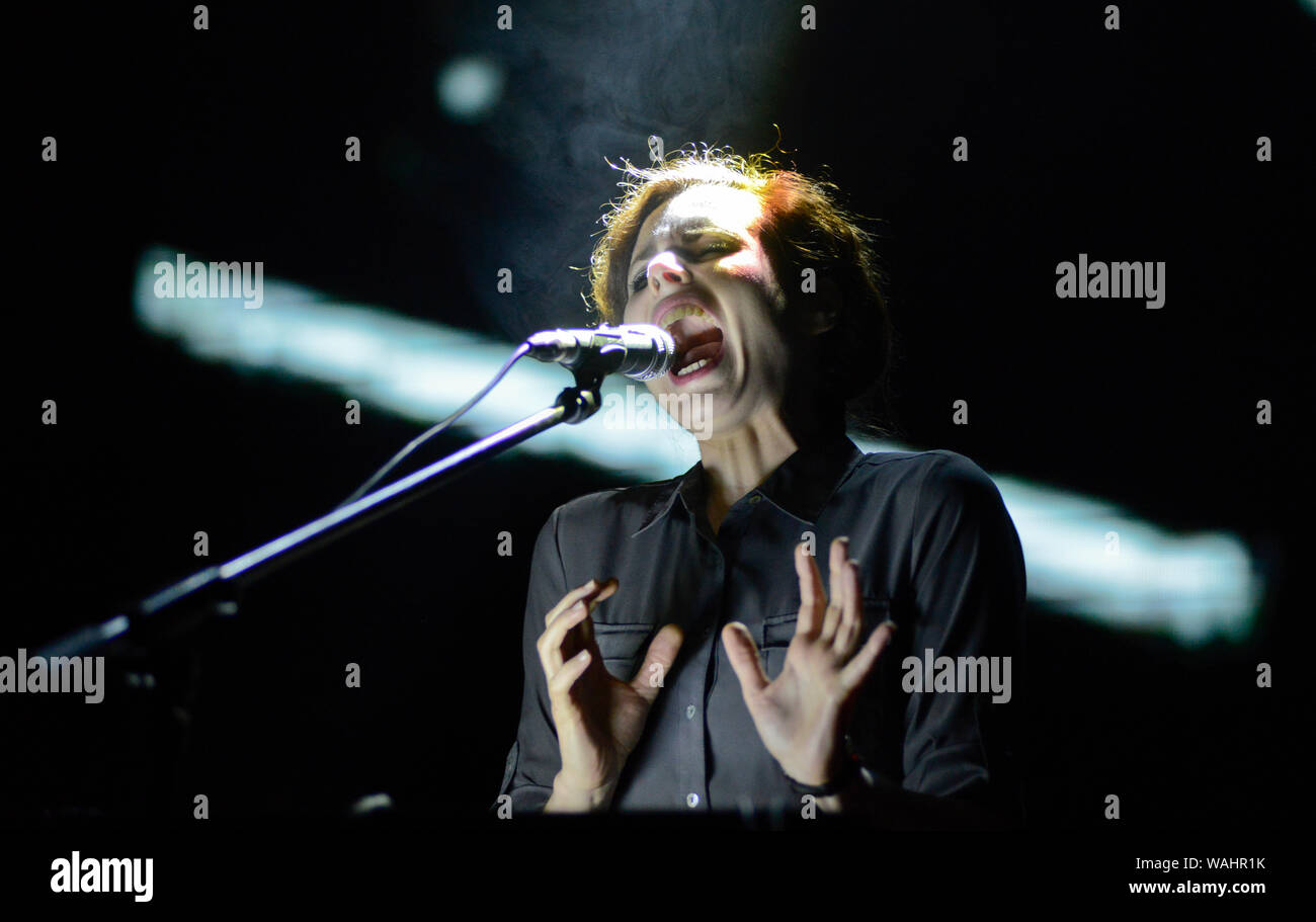 Mina Spiler, singer from Laibach Stock Photo - Alamy