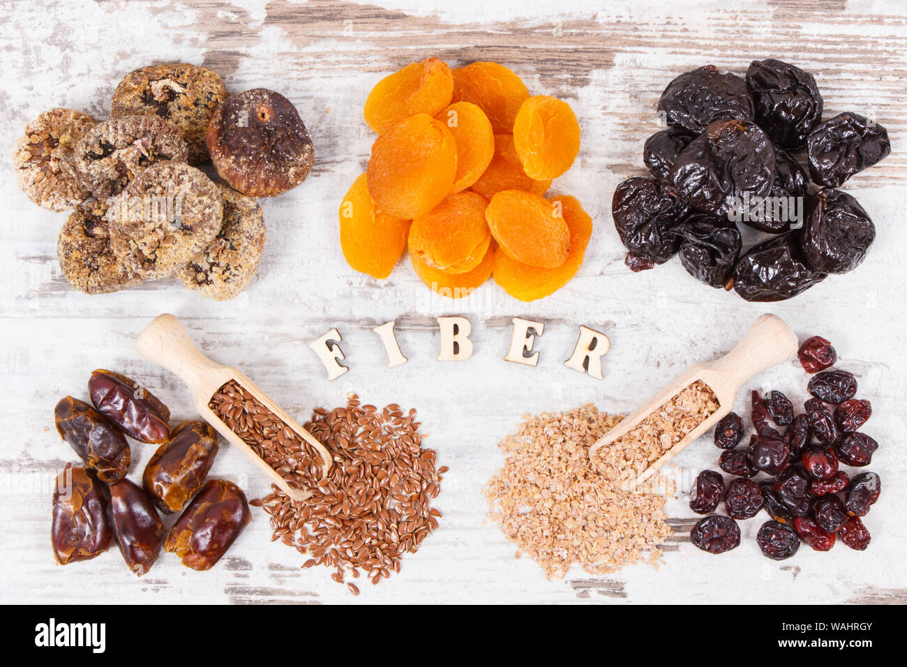 Fresh food containing vitamins and dietary fiber, natural sources of ...