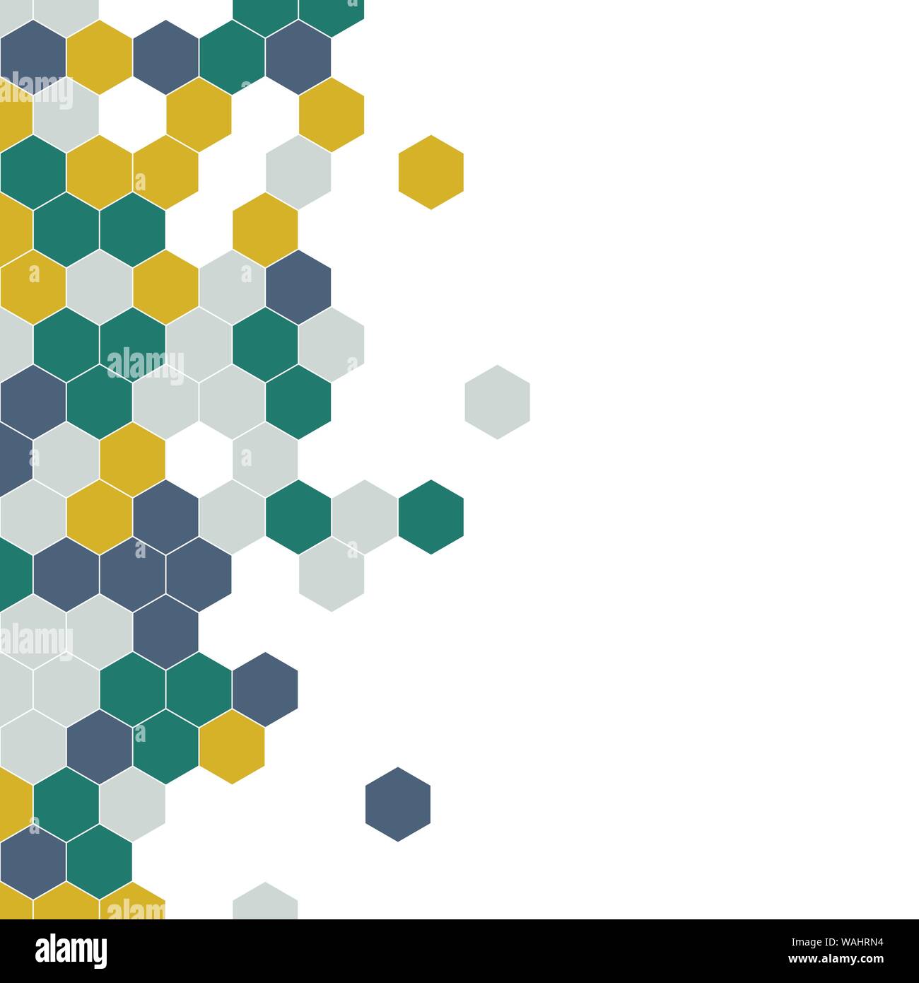 Grainy pattern composed of hexagons colorful. Honeycomb background ...