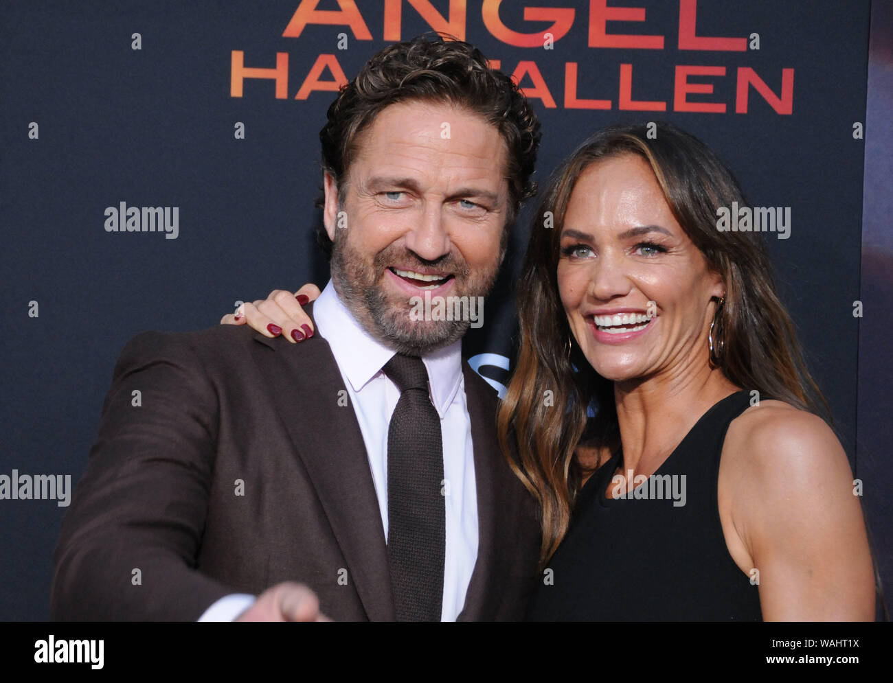 Los Angeles, California, USA 20th August 2019 Actor Gerard Butler and ...