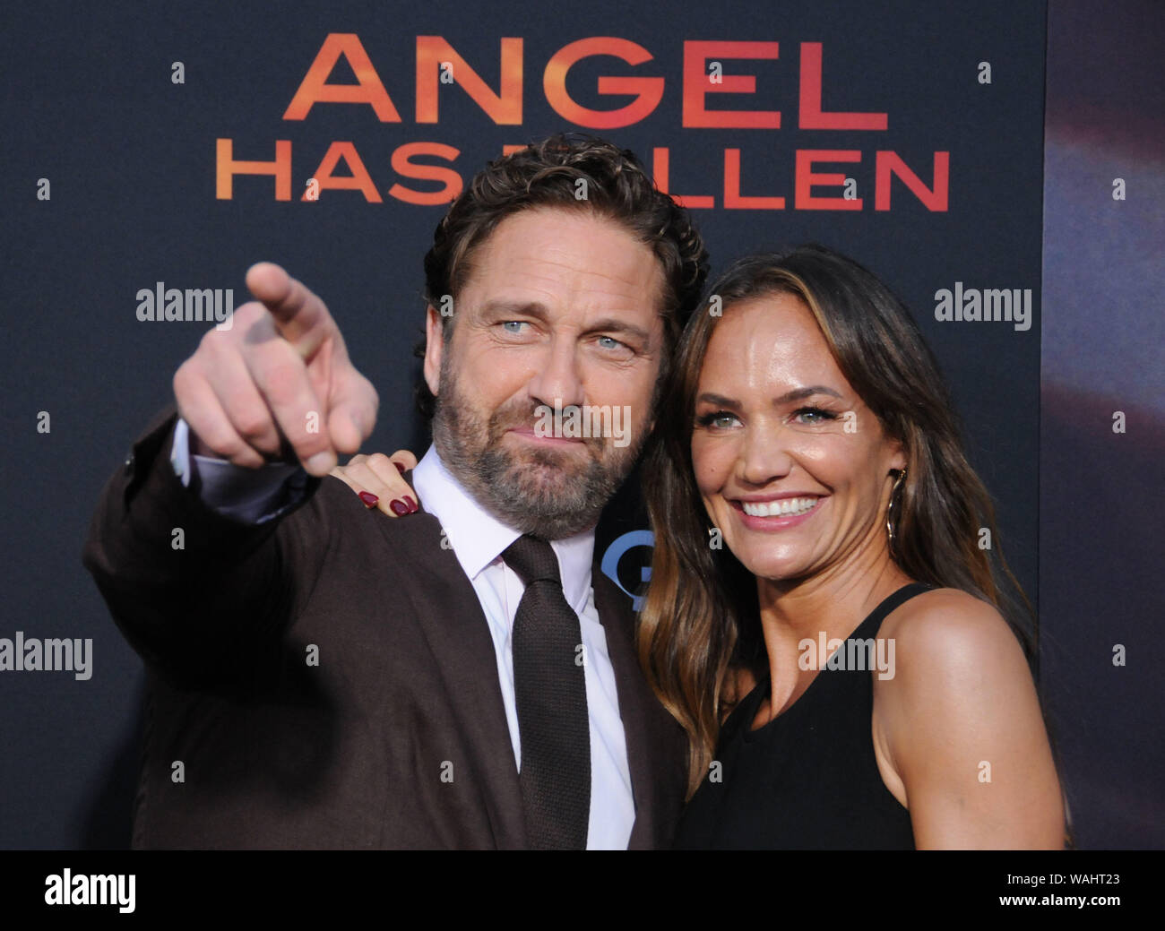 Los Angeles, California, USA 20th August 2019 Actor Gerard Butler and ...
