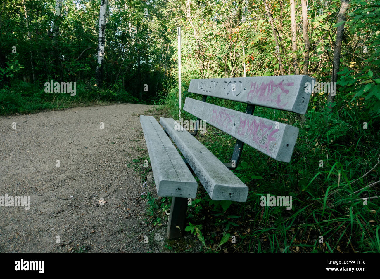 Bench trail hi-res stock photography and images - Alamy