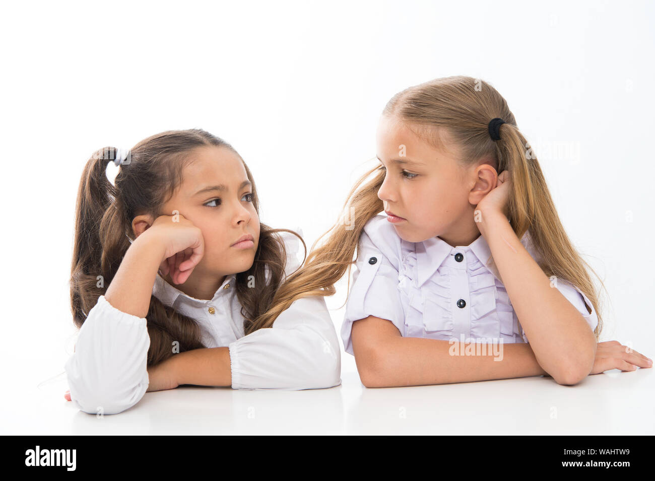 Being involved in the true friendship. Small school friends enjoying ...