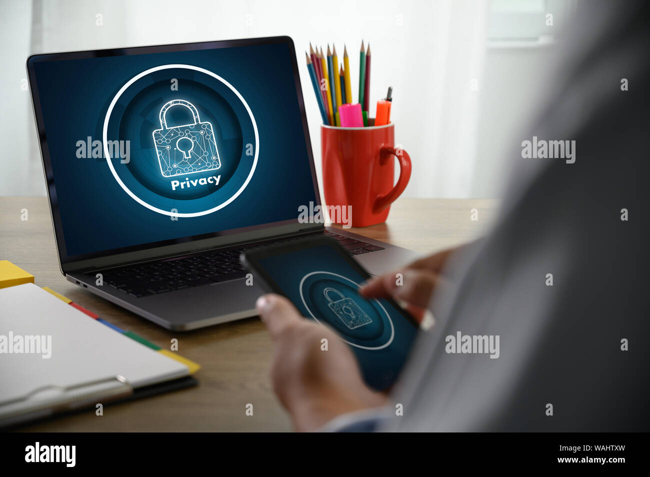 Privacy Access Identification Password Passcode and Privacy Stock Photo ...