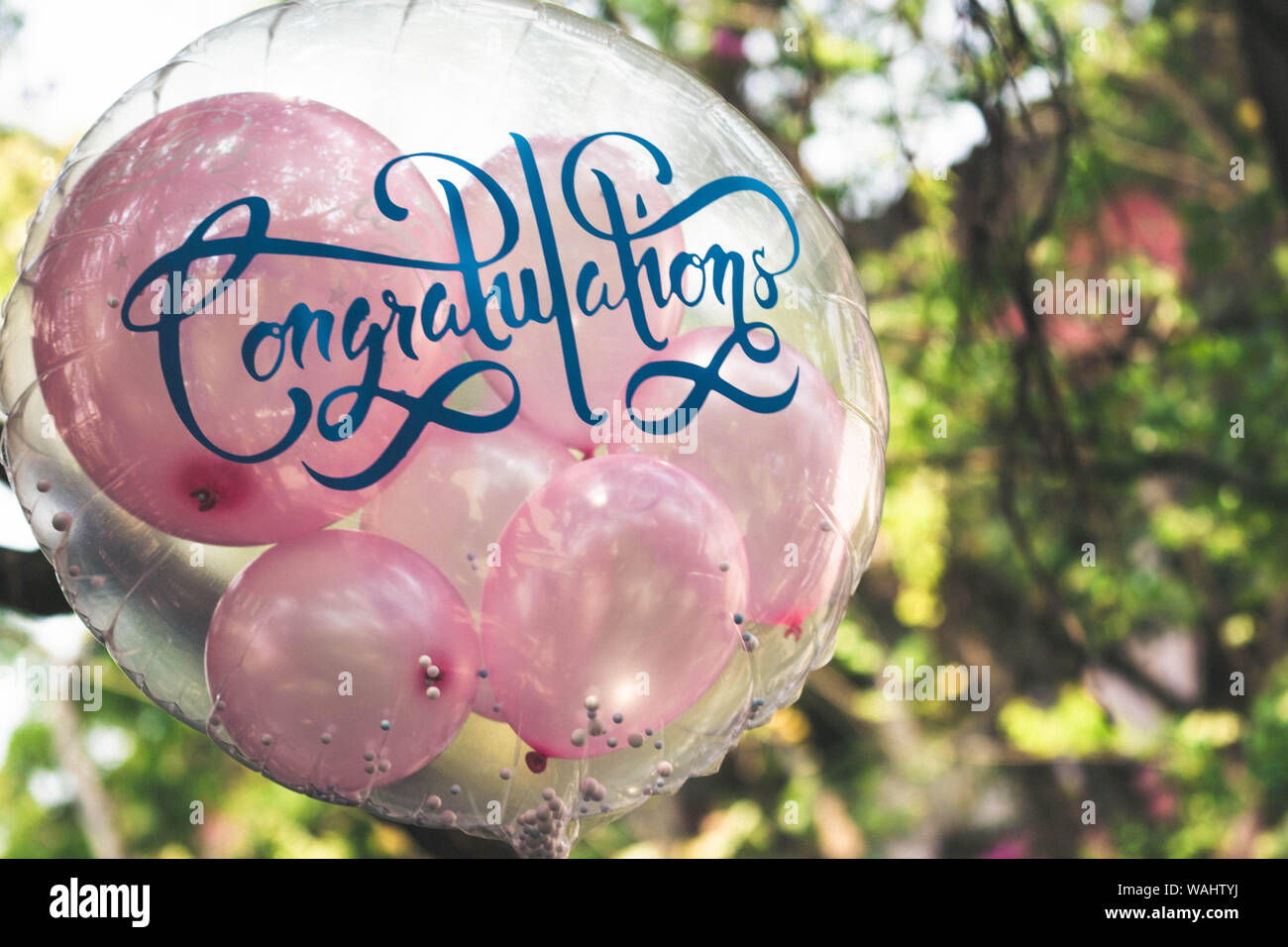 Congratulations balloon hi-res stock photography and images - Alamy