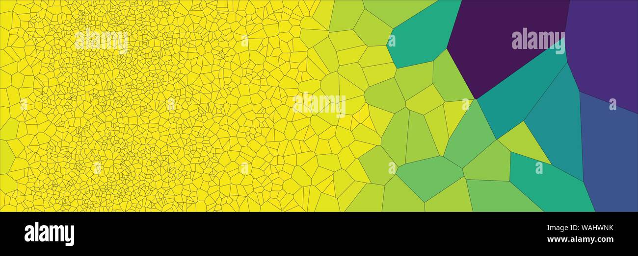 Stained glass colorful voronoi polygonal algorithm background, vector ...