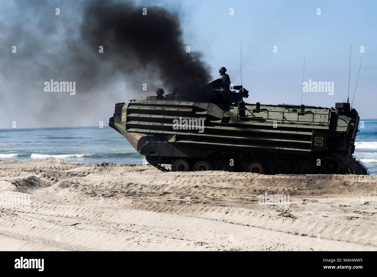 U.S. Marines with 3rd Assault Amphibian Battalion, 1st Marine Division ...