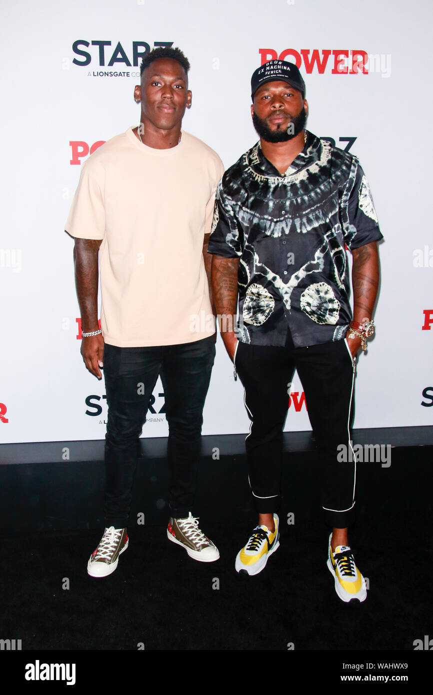 New York, NY, USA. 20th Aug, 2019. SWayne Gallman, Antoine Bethea at ...