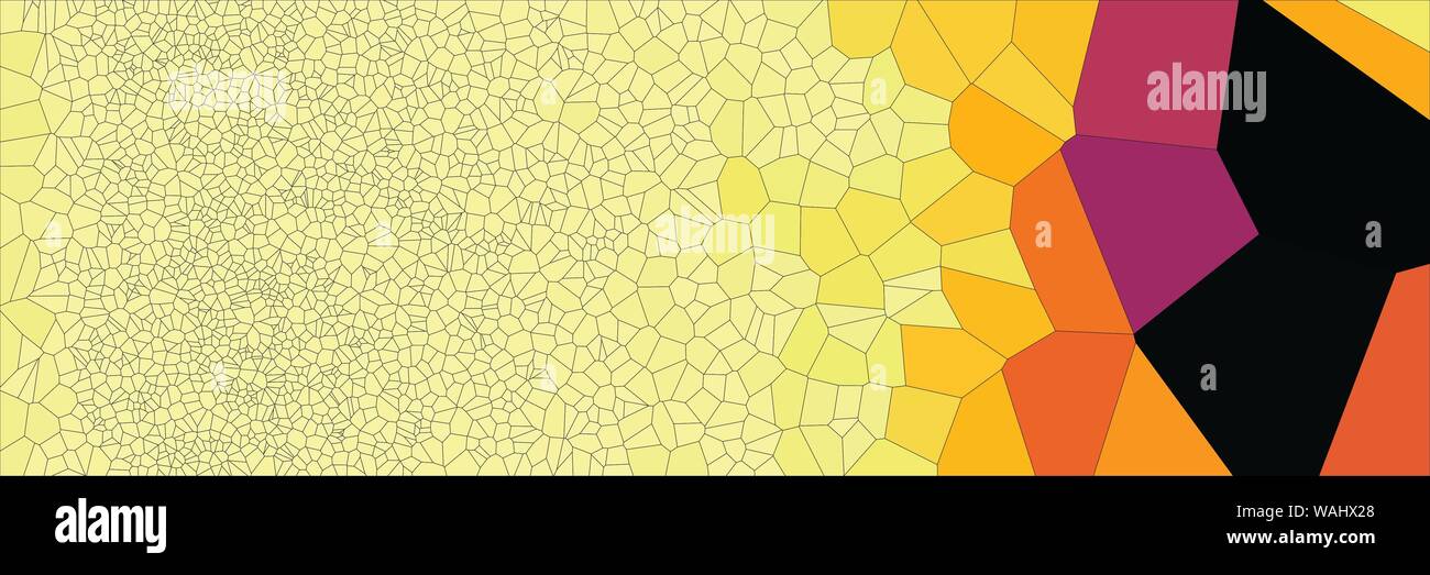 Stained glass colorful voronoi polygonal algorithm background, vector ...