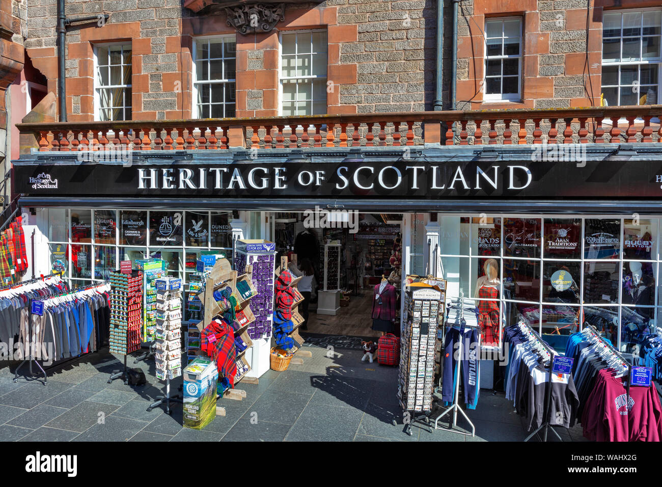 Traditional tourist shop, Edinburgh, Scotland, Great Britain Stock ...