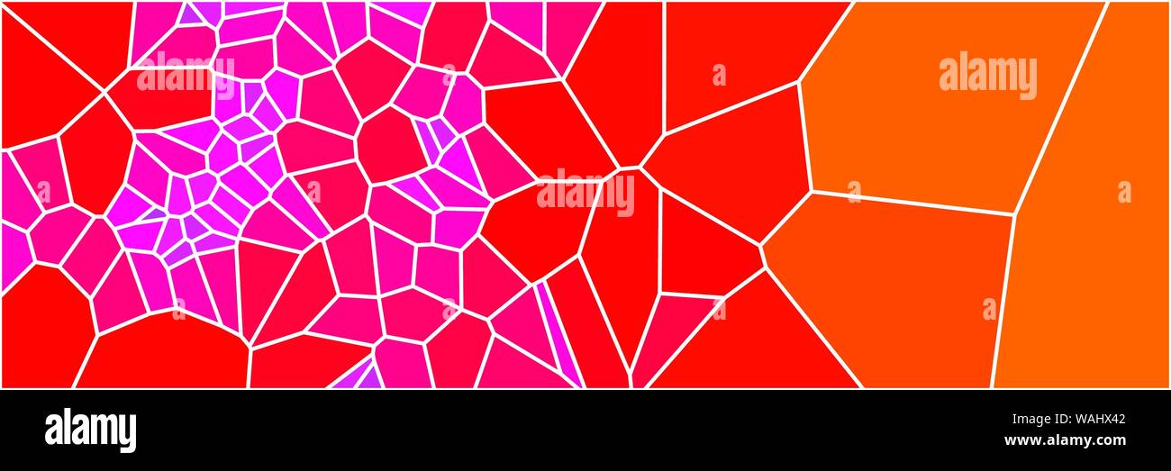 Stained glass colorful voronoi polygonal algorithm background, vector ...