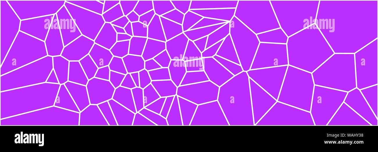 Stained glass colorful voronoi polygonal algorithm background, vector ...