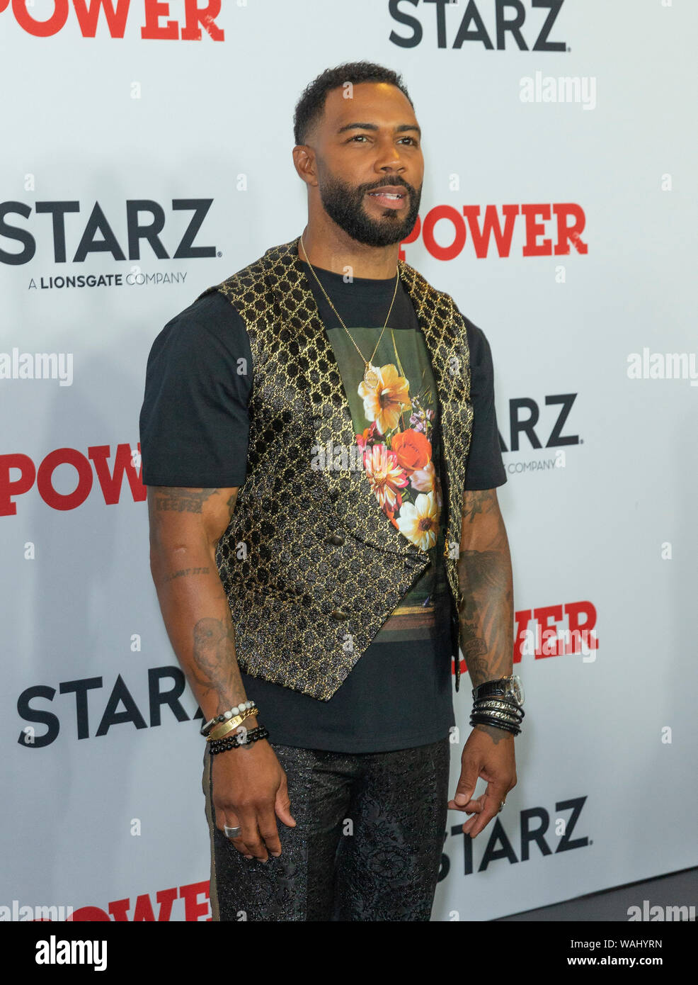 New York, NY - August 20, 2019: Omari Hardwick attends STARZ Power ...