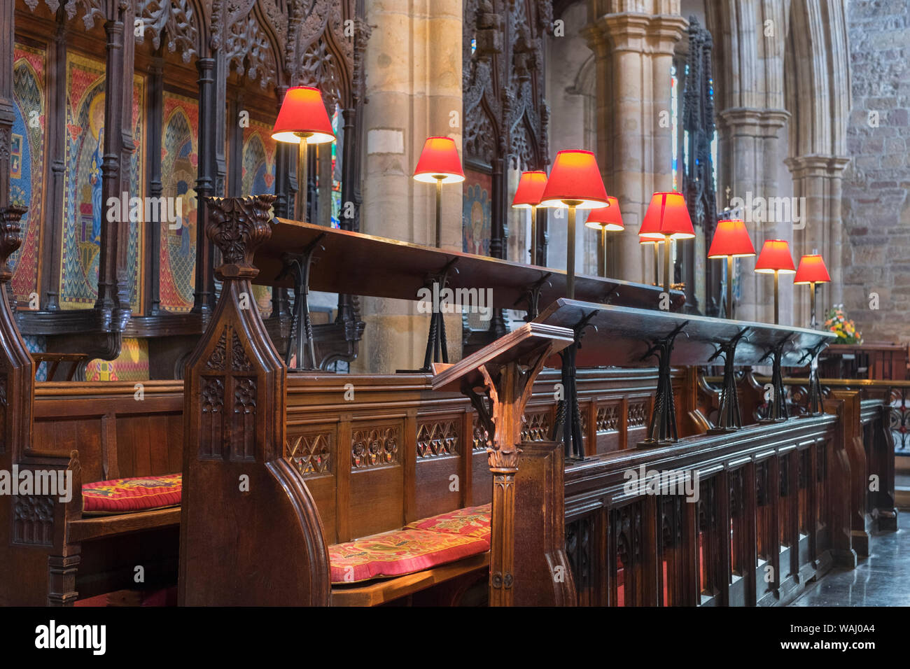 Lancaster Priory Church. Lancaster Lancashire UK Stock Photo - Alamy