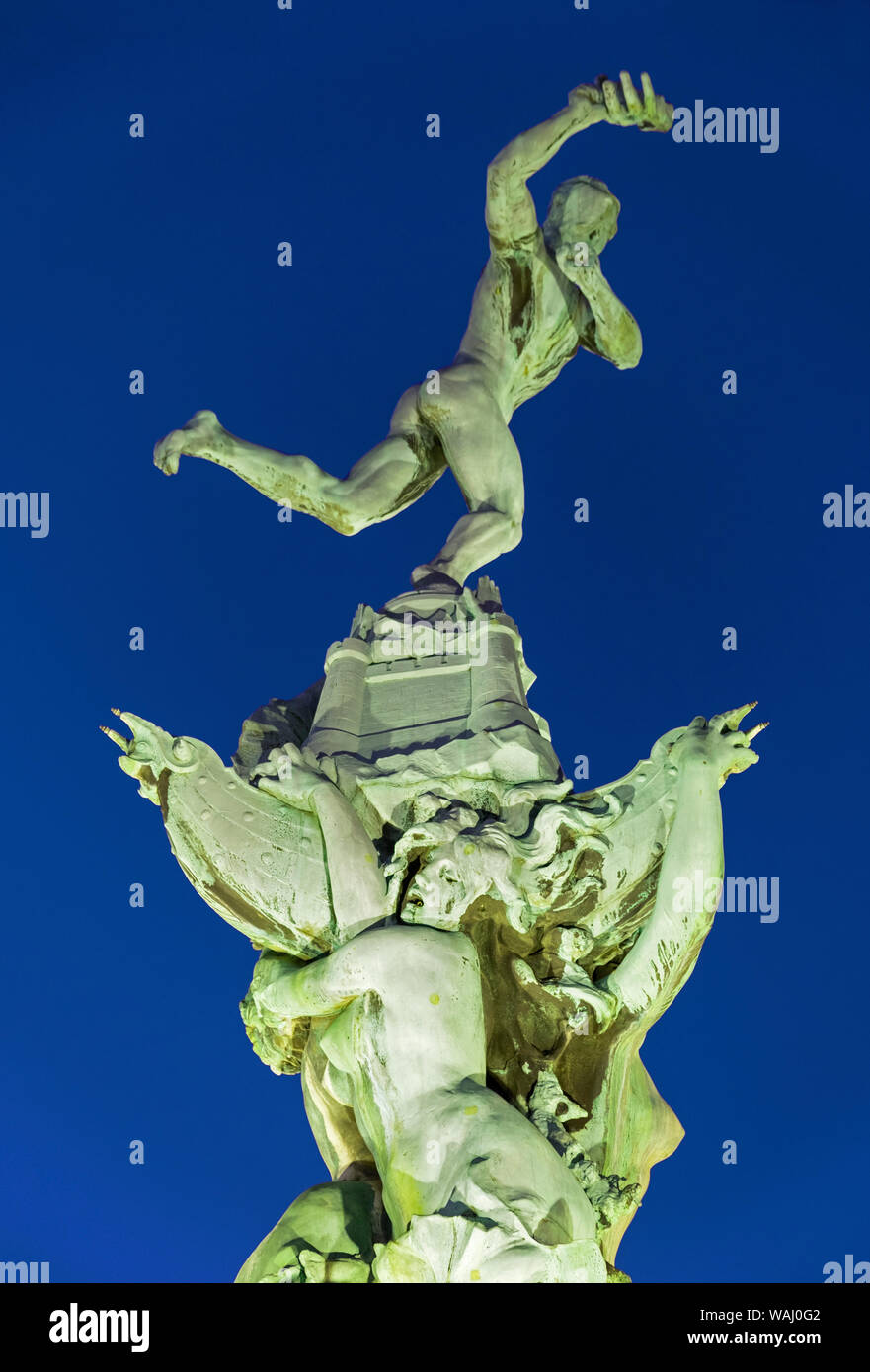 Brabo Fountain statue Grote Markt Antwerp Belgium Stock Photo - Alamy