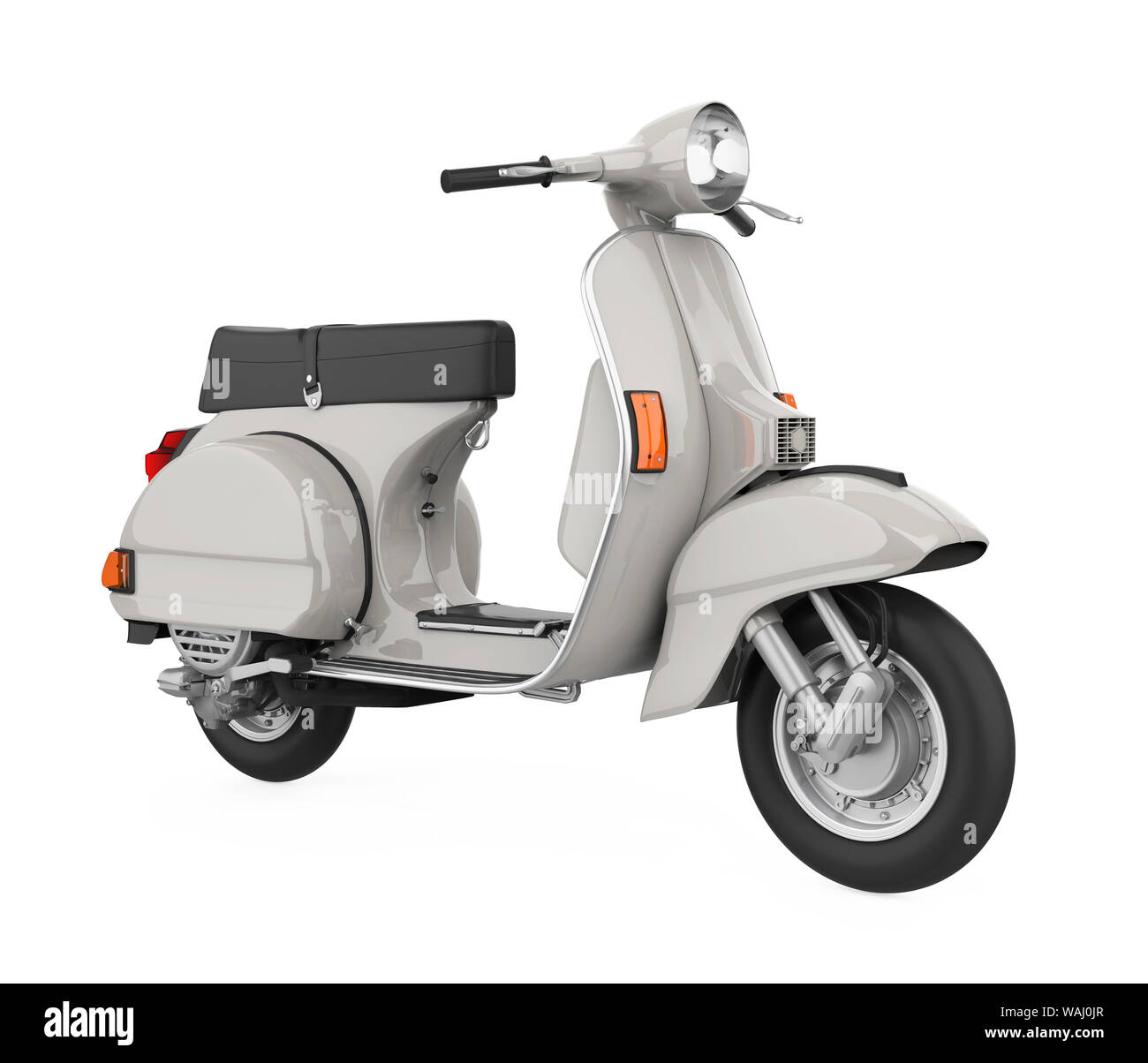 Vintage Scooter Motorcycle Isolated Stock Photo - Alamy