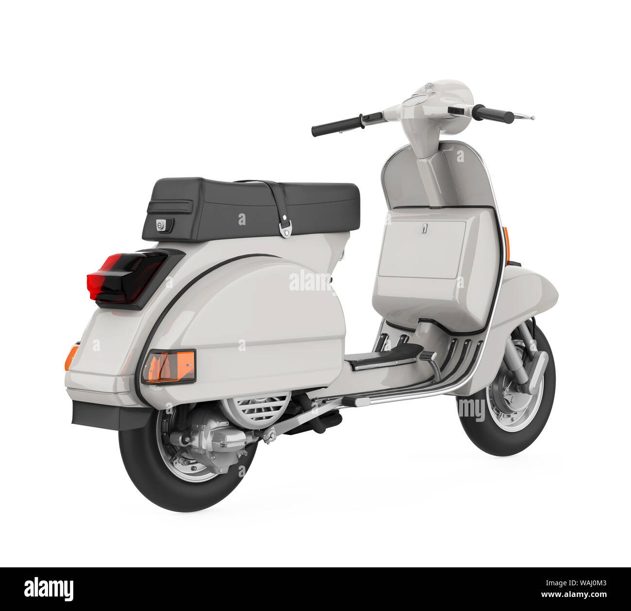 Vintage Scooter Motorcycle Isolated Stock Photo - Alamy