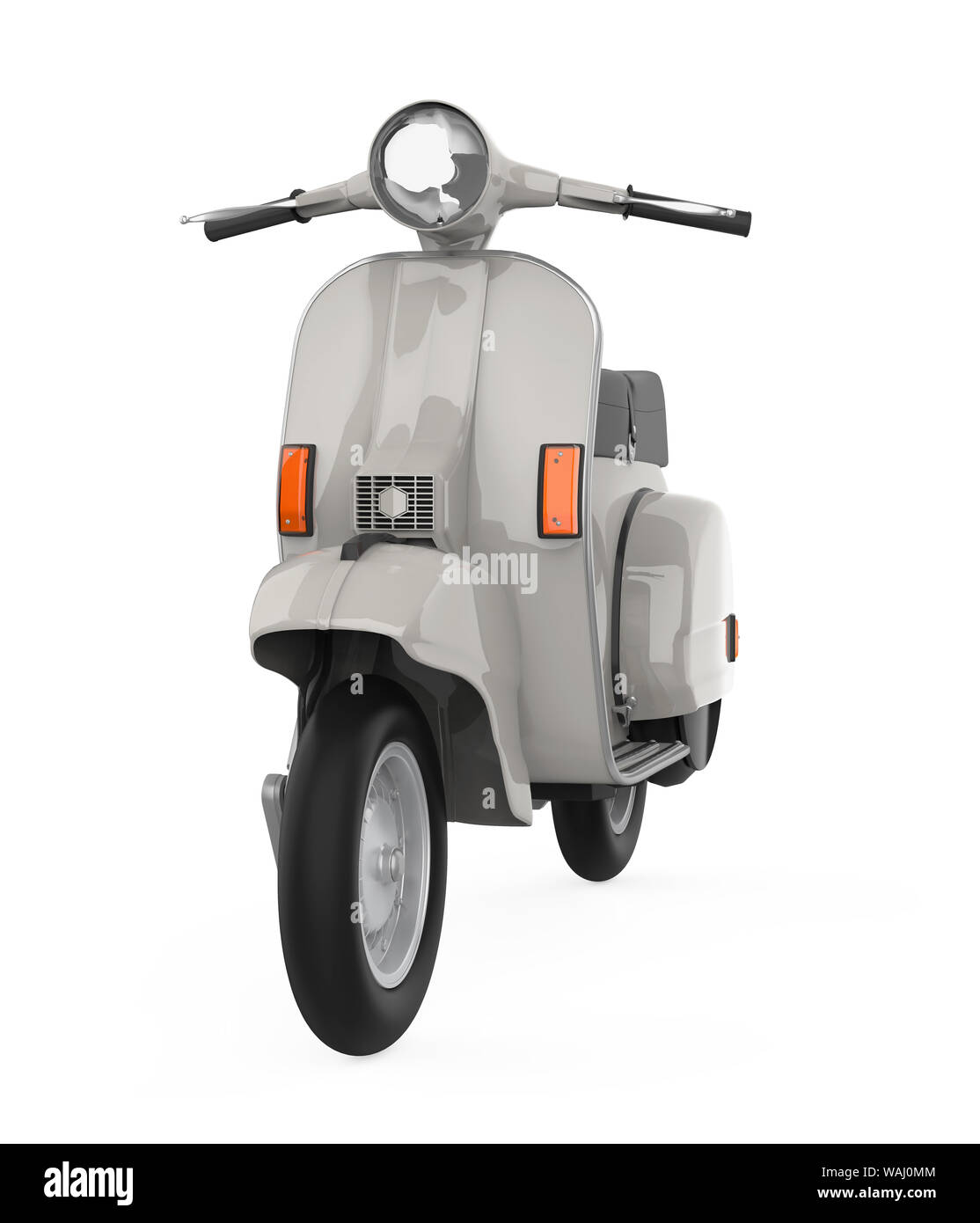 Vintage Scooter Motorcycle Isolated Stock Photo - Alamy