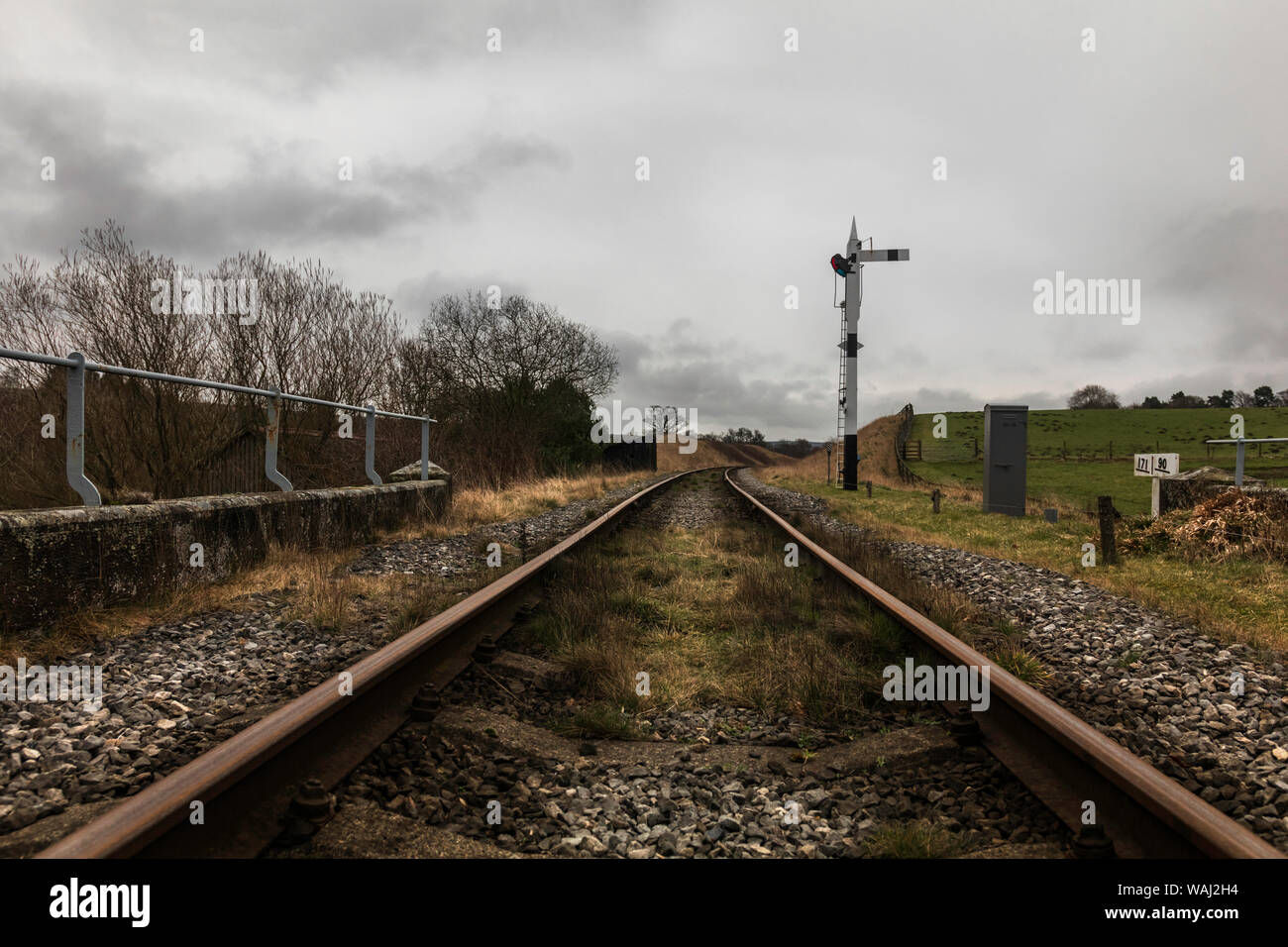 Moving forward. Rail way to the future. Move on Stock Photo - Alamy