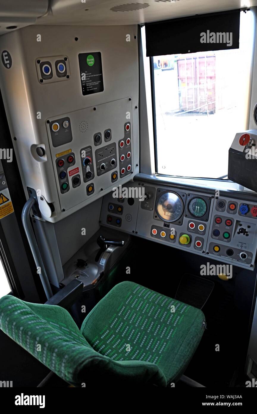 A West Midlands Railway Class 172 Turbostar on display at Tyseley Depot ...