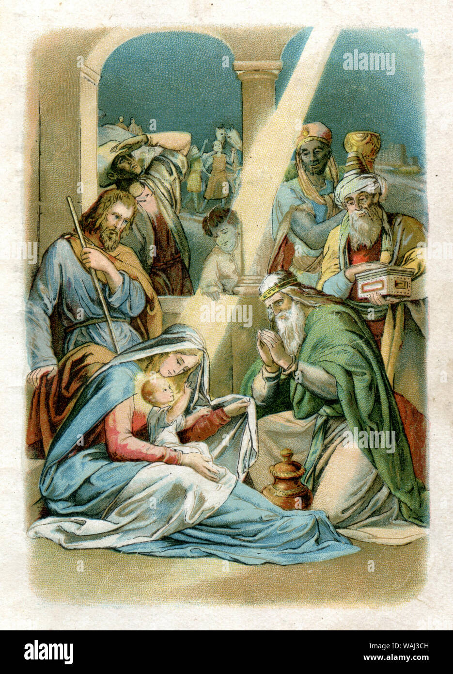 Adoration of the Three Magi Stock Photo - Alamy