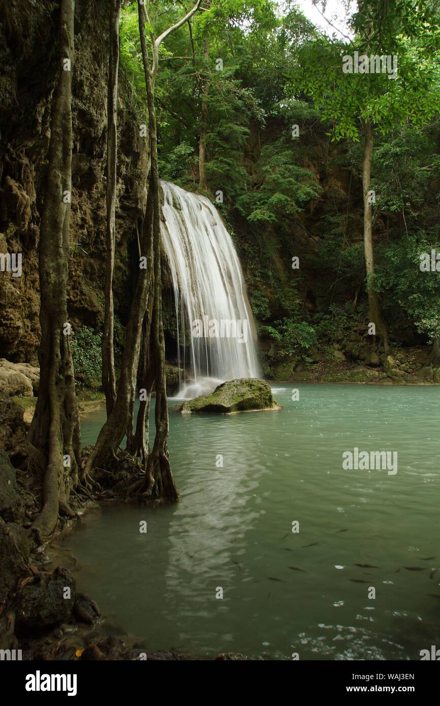 Erawan Waterfall 2 Stock Photo - Alamy