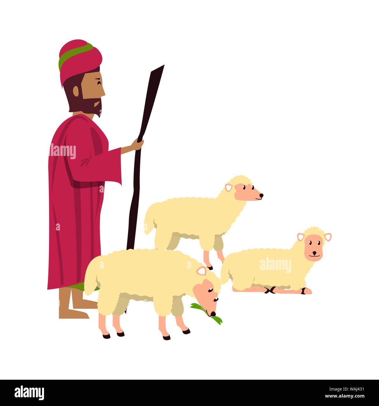 merry christmas nativity christian cartoon Stock Vector Image & Art - Alamy