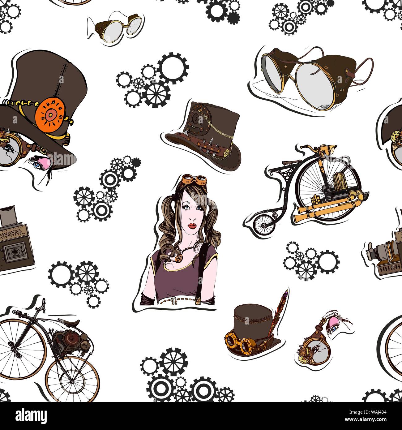 Victorian industry factory Stock Vector Images - Alamy