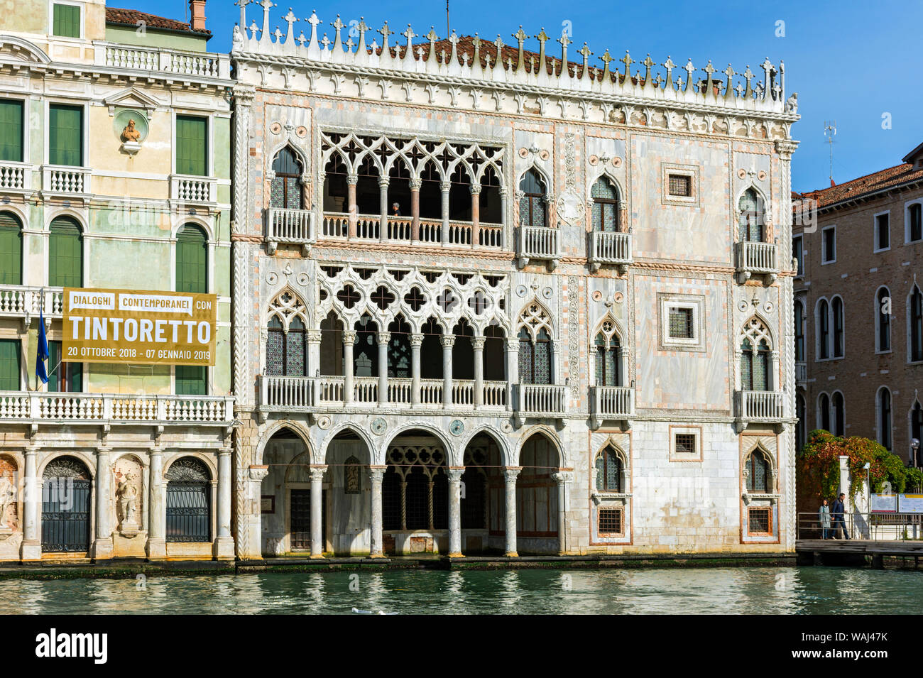The Galleria Giorgio Franchetti alla Ca' d'Oro building over the Grand ...