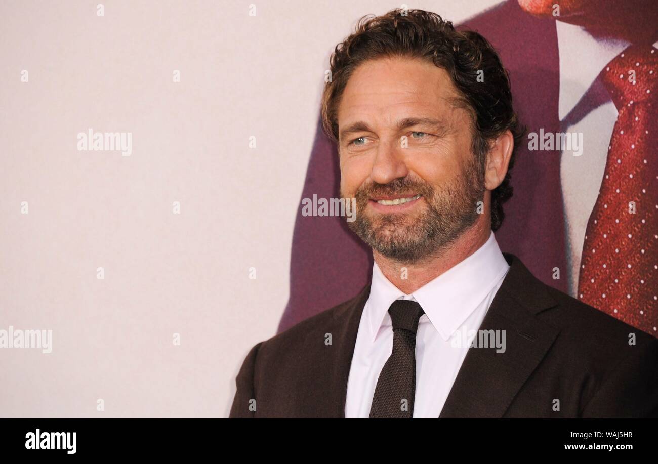 Los Angeles, CA. 20th Aug, 2019. Gerard Butler at arrivals for ANGEL ...