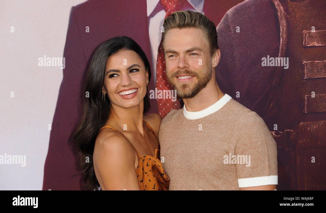 Los Angeles, CA. 20th Aug, 2019. Derek Hough, Hayley Erbert at arrivals ...