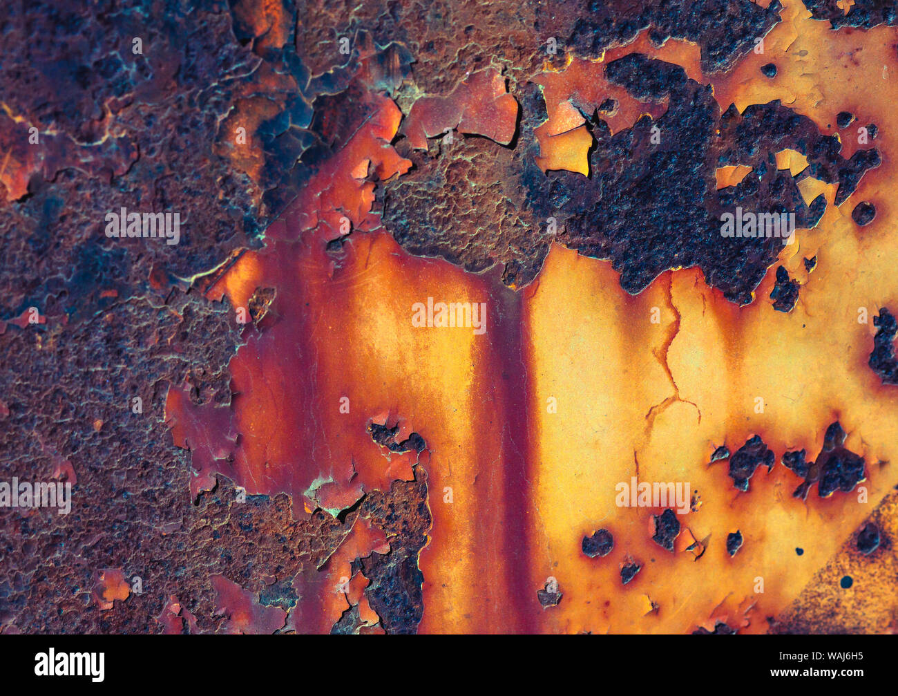 Details of rust and paint on metal Stock Photo - Alamy