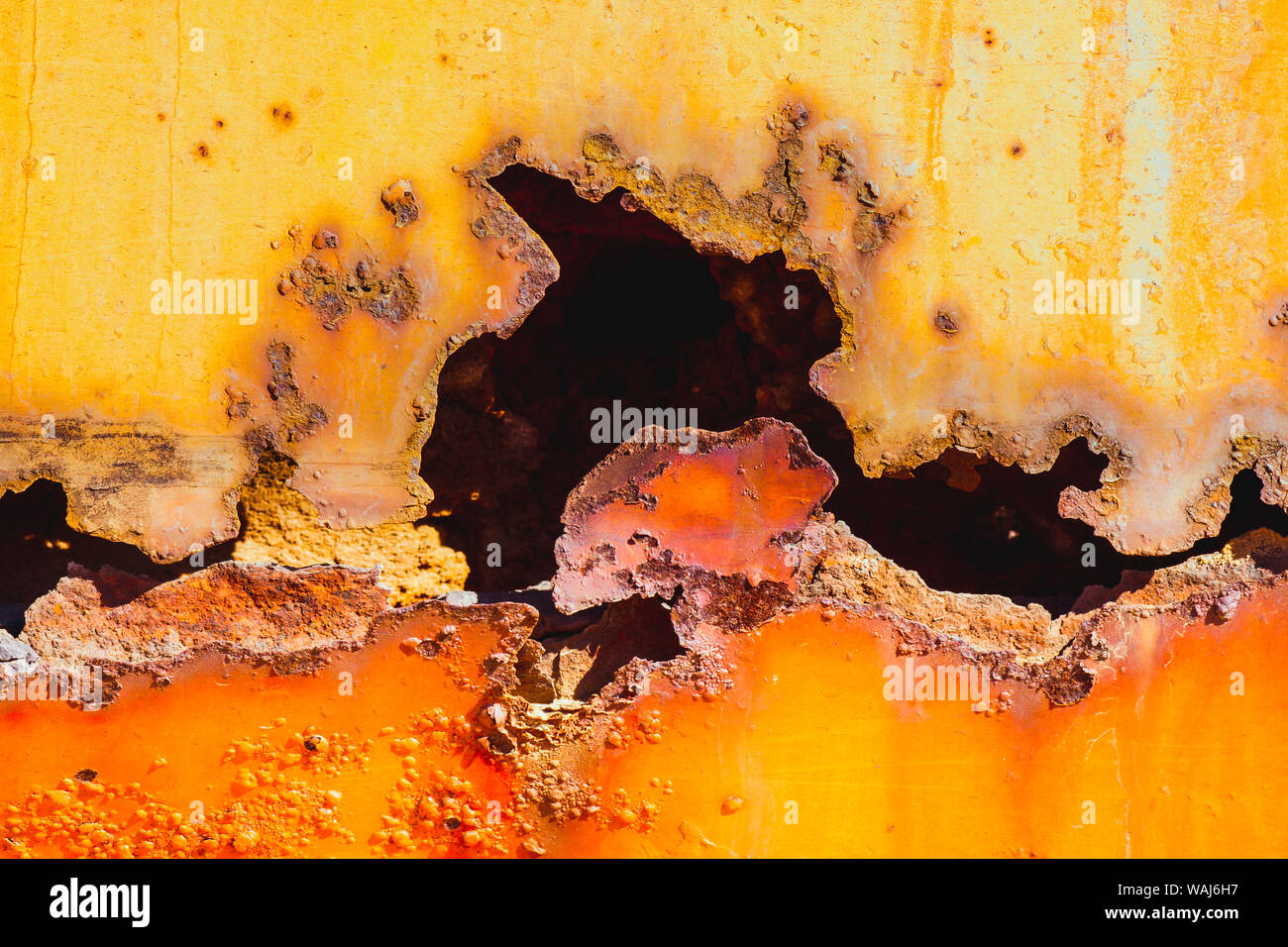 Details of rust and paint on metal Stock Photo - Alamy