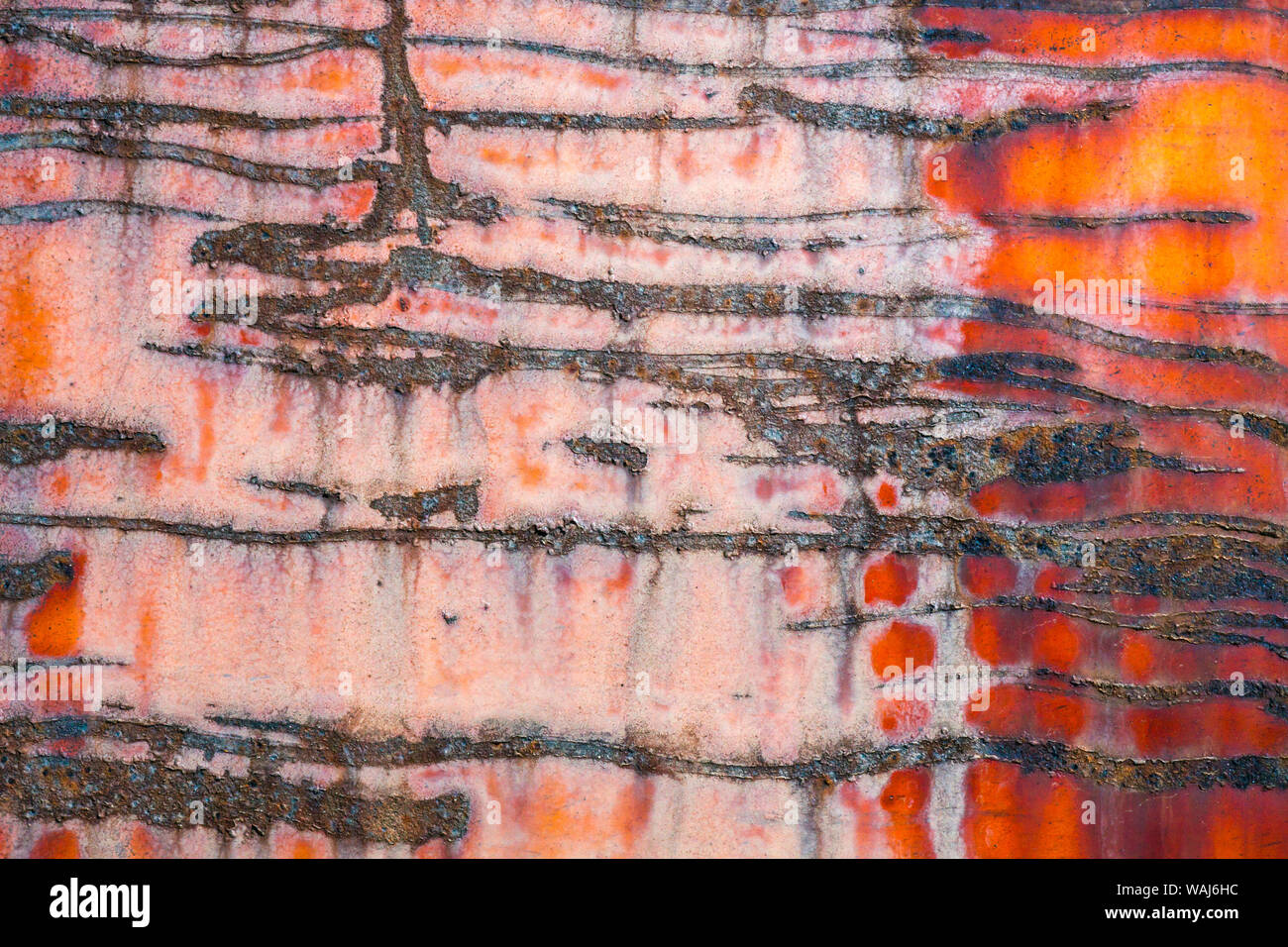 Details of rust and paint on metal Stock Photo - Alamy